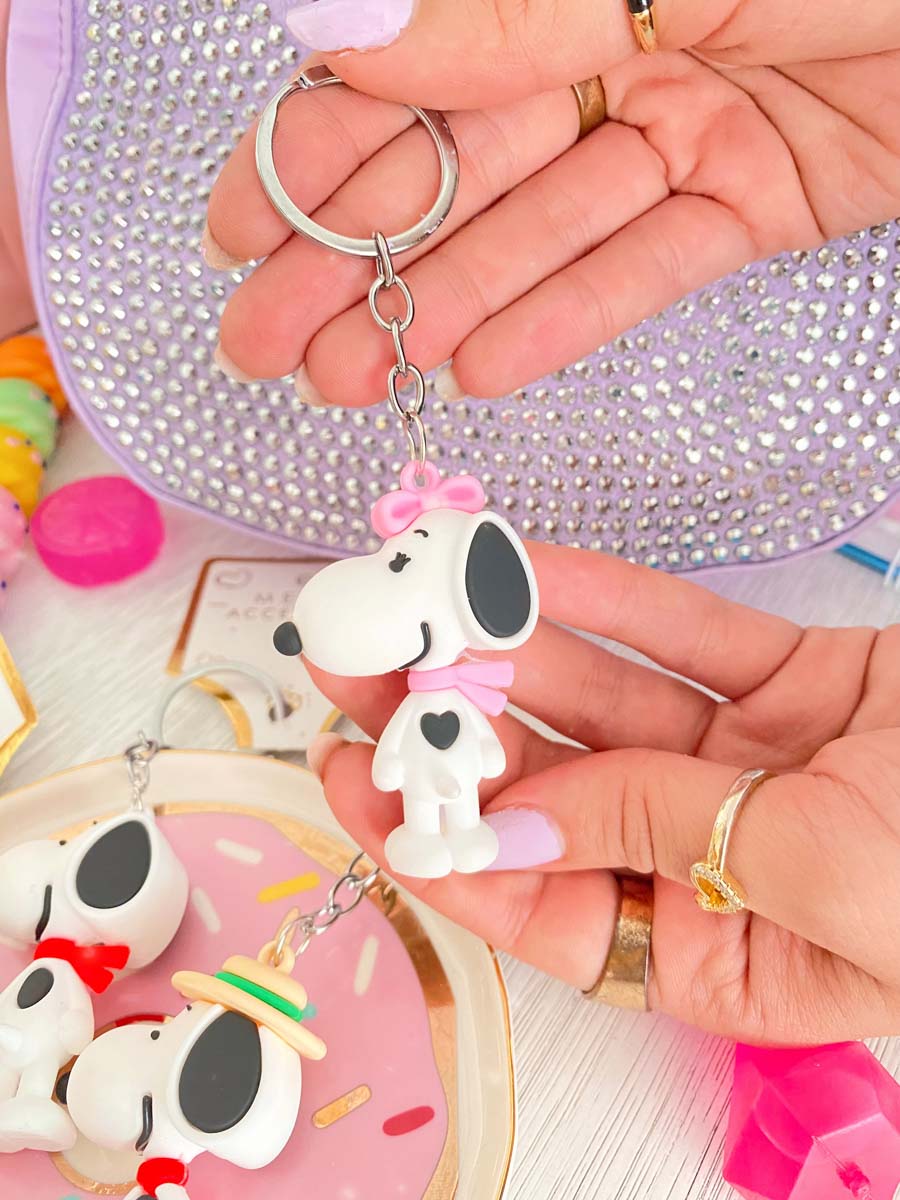 Llavero Snoopy Moño - Maemi Accesorios